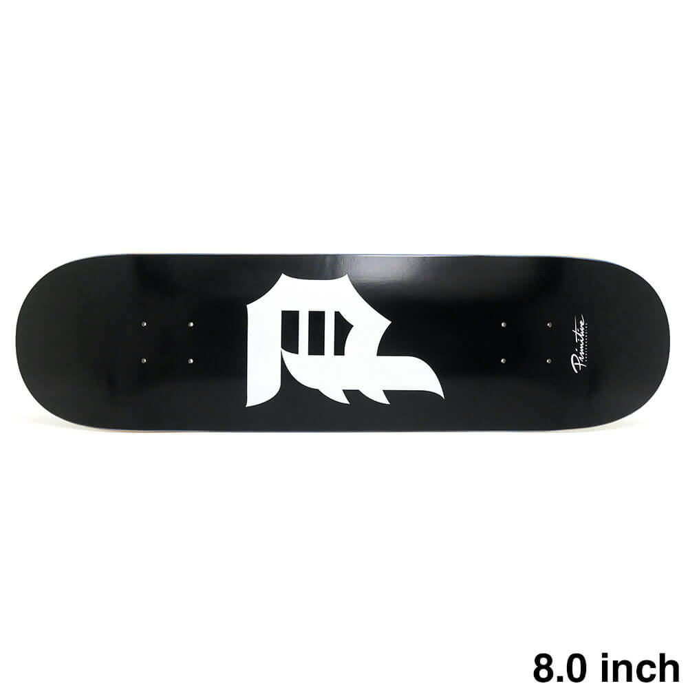 【PRIMITIVE / DECK】 PAUL RODRIGUEZ が手掛けるスケボー・スケートボードのデッキブランド、PRIMITIVE（プリミティブ）。 長さ：80.3cm　/　幅：20.4cm ノーズ：18.2cm　/　テール：17....