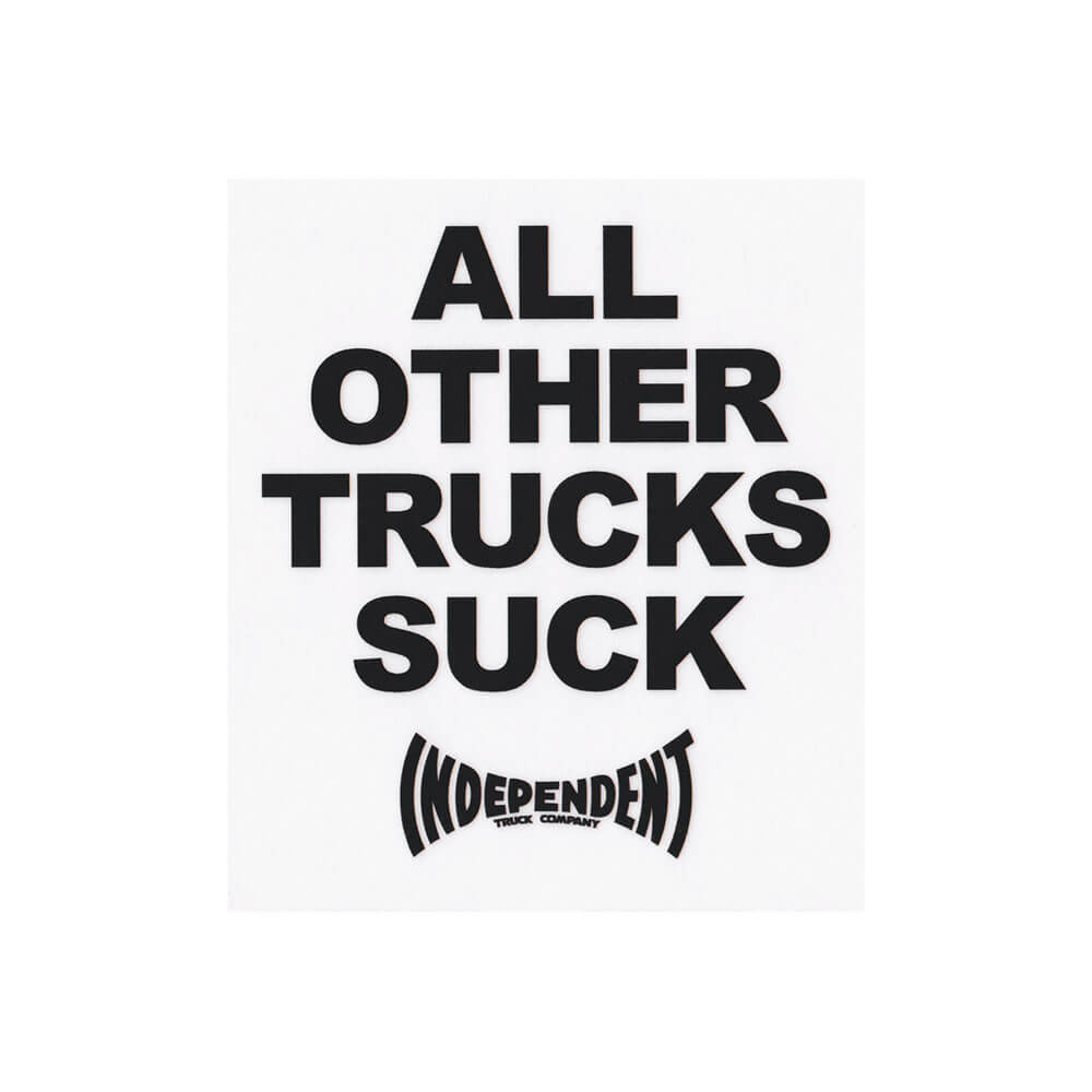 【INDEPENDENT / STICKER】 スケボー・スケートボードの老舗トラックブランド、INDEPENDENT（インディペンデント）。 LTD SPAN AOTS ロゴのクリアステッカーです。 サイズ：約11cm x 9.5cm *...