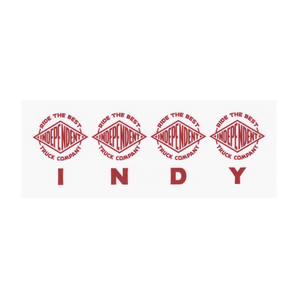 【INDEPENDENT / STICKER】 スケボー・スケートボードの老舗トラックブランド、INDEPENDENT（インディペンデント）。 LTD SUMMIT SEAL ロゴのクリアステッカーです。 サイズ：約5cm x 13cm *...
