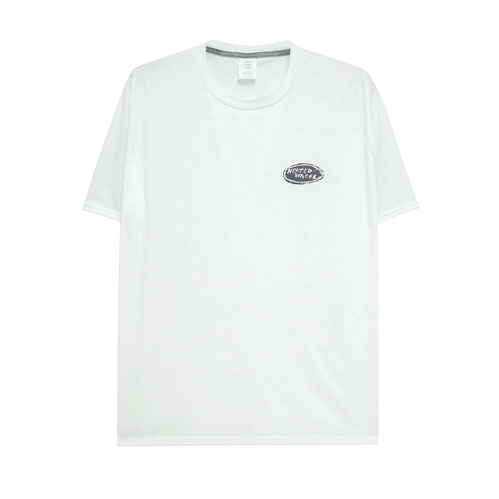 【HEATED WHEEL / T-SHIRTS】 1980年代後期にプロとして活躍したスケート＆アートの巨匠、ニール・ブレンダーが手がけるスケボー・スケートボードのデッキブランド、HEATED WHEEL （ヒーテッドウィール）のTシャツ...
