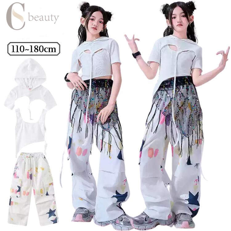 商品内容 キッズダンス衣装 セット/　単品商品仕様 素材：ポリエステル、その他 商品サイズ 　写真を参考してください。 梱包 現在、弊ショップの包装につきましては、エコ包装にて郵送しておりますので、プレゼント用のラッピング包装、熨斗の添付は...