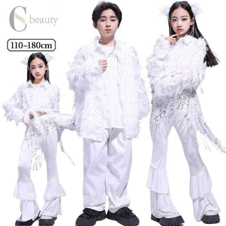 商品内容 キッズダンス衣装 セット/ 単品商品仕様 素材：ポリエステル、その他 商品サイズ 　写真を参考してください。 梱包 現在、弊ショップの包装につきましては、エコ包装にて郵送しておりますので、プレゼント用のラッピング包装、熨斗の添付は...