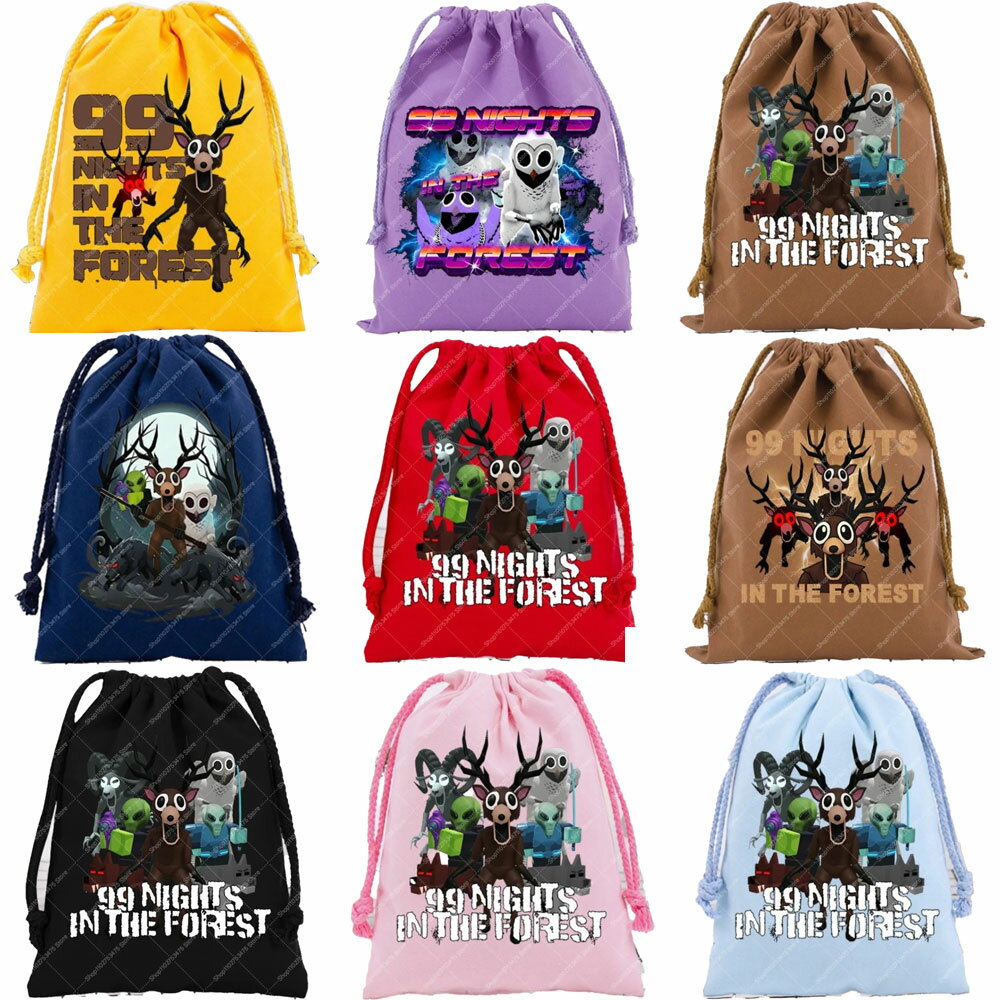 品番：ss-dwkb ● 商品情報 99 Nights in the Forest 森で99日間生き残る ゲーム 巾着袋 Youtubeで大人気のキャラクター99 Nights in the Forest 森で99日間生き残る ゲームの巾着...