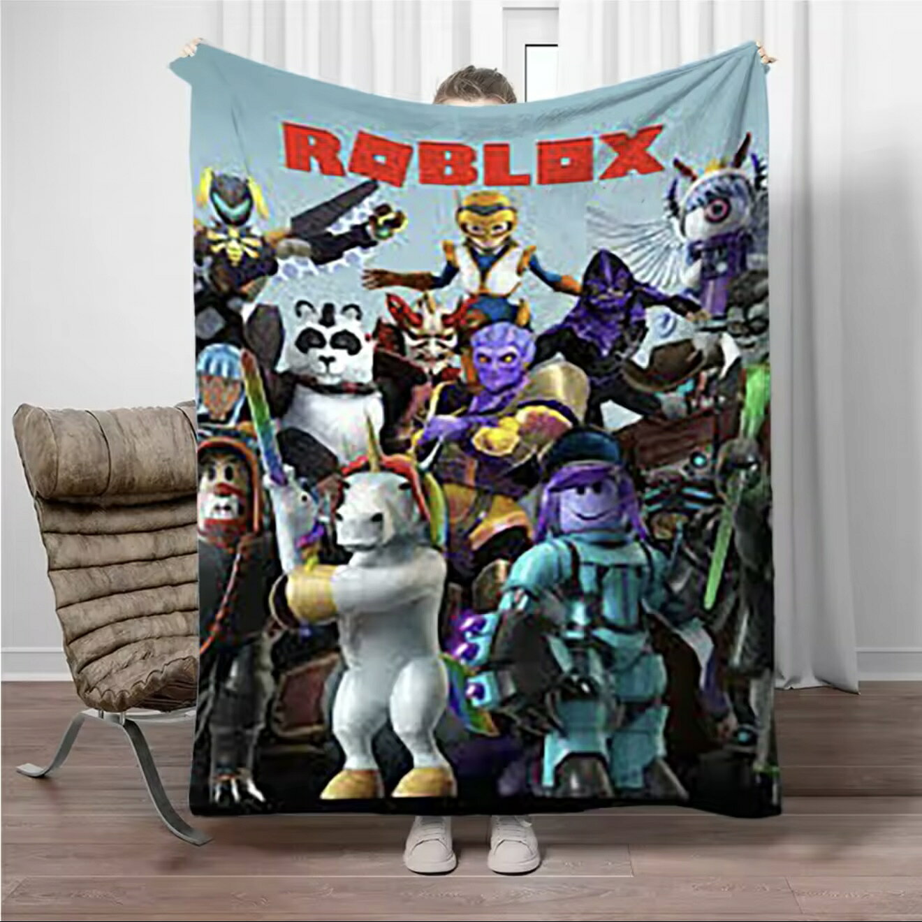ROBLOX ロブロックス ブランケットは、子供たちにぴったりのかわいいブランケットです。 お部屋でのひざ掛けとしても、アウトドアでの冷房対策にも大活躍！ 旅行やキャンプのお供にも最適です。 男の子も女の子も喜ぶデザインで、誕生日やクリスマ...