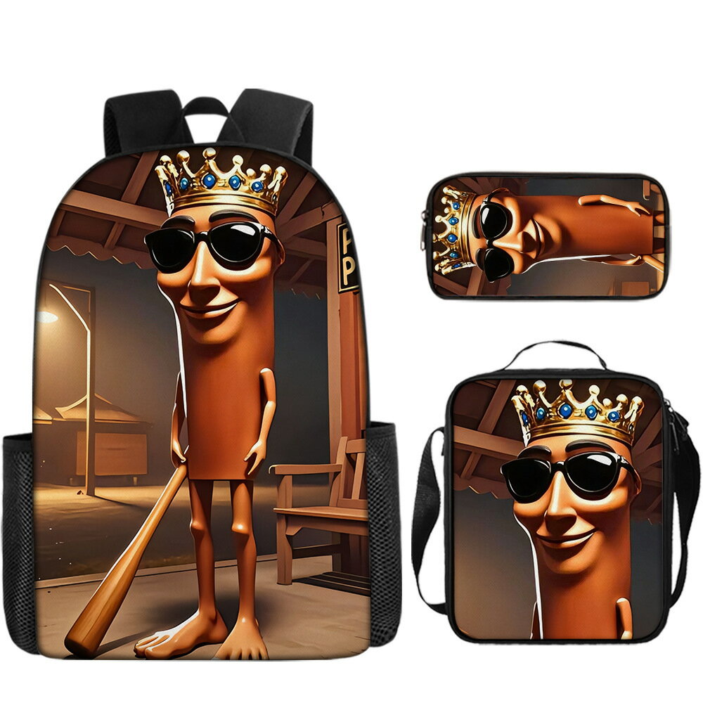 品番：ss-itbrset4 ● 商品情報 イタリアン ブレインロット Italian brainrot リュックとショルダーバッグとペンケースの3点セット Youtubeで大人気のキャラクターイタリアン ブレインロット Italian b...