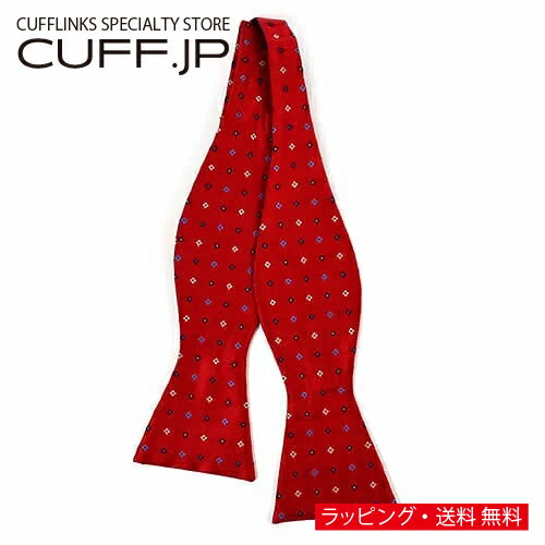 シルク素材のフラワー ドット柄の手結び蝶ネクタイ。 フォーマル・カジュアルといろいろなシチュエーションに対応。 ネックサイズはベルトで調整可能です。 自分用・大切な人へのギフトにも最適。 カラー:レッド スタイル：手結びタイプ 素材: 10...