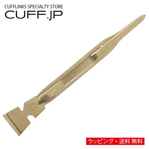 アンティーク ネクタイピン ゴールド イニシャル K サイズ- 約8.5 x 1.2cm(フェイス部）- ギフト対応