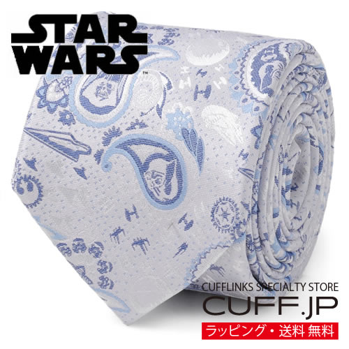 Lucas Film オフィシャル スターウォーズ シリーズ ダースベイダーをモチーフにしたペイズリー柄のネクタイ。 シルク100％の上質な質感。 遊び心がありながら、スタンダードなデザインで ビジネスシーンでも活躍してくれます。 カラー：...
