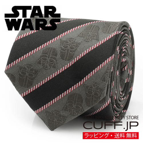 Lucas Film オフィシャル スターウォーズ シリーズ ダースベイダーをモチーフにしたネクタイ。 遊び心がありながら、スタンダードなデザインで、ビジネスシーンでも活躍してくれます。 カラー：ブラック 素材：75%シルク, 25%ポリエ...
