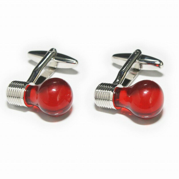 赤い電球をデザインしたカフスボタン 赤い電球はムーディーですよ。ホワイトシャツとの 相性もバツグンですよ。 ベースカラーーシルバー 素材ー真鍮(brass) サイズー12x21mm ・選べるお支払い方法　　・各種クレジットカード　・代金引換...
