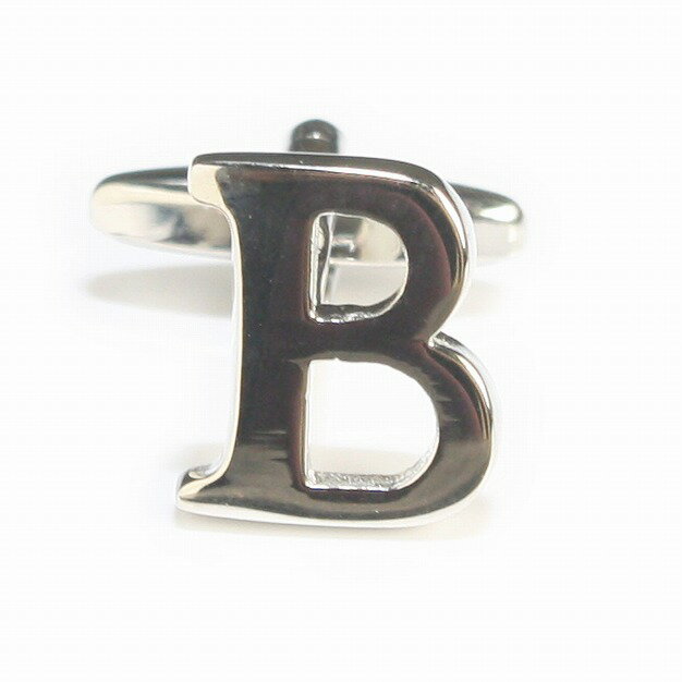 アルファベットのBをモチーフにしたカフスボタン。 ※こちらはバラ売り1個（0.5ペア）での販売となります。 左右で同じアルファベットを購入したい場合（1ペア購入したい場合）、 数量を2と入力してください。 1個（0.5ペア）での購入の場合、...