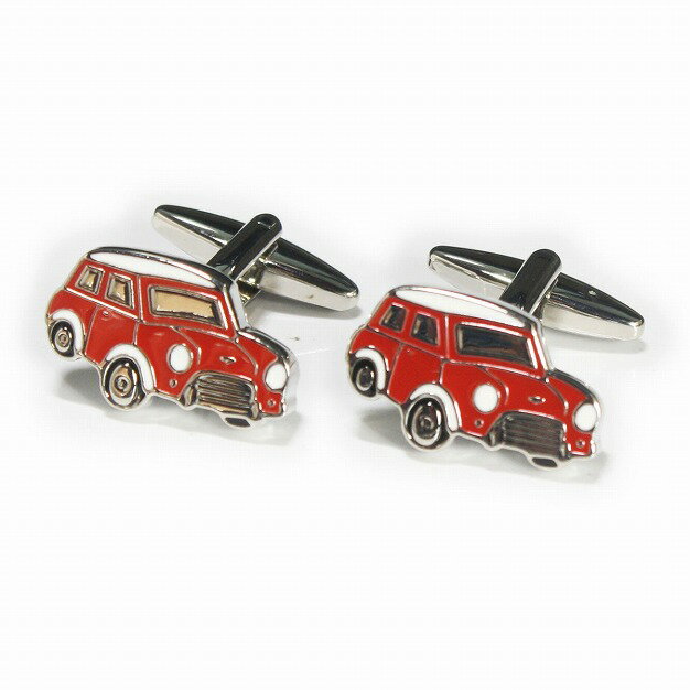 Miniをモチーフにしたユニークなカフスボタン。 Mini好きはぜひともほしいカフスボタンですね♪ 自分用としてはもちろん、プレゼントとしても大変喜ばれますよ ベースカラーーシルバー 素材ーbrass（真鍮） サイズー14x22mm 【カフ...