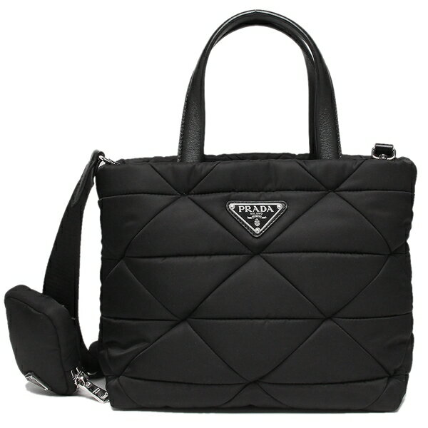 【楽天市場】プラダ ハンドバッグ ショルダーバッグ パデッドリナイロン Padded Re Nylon Tote Bag ブラック レディース