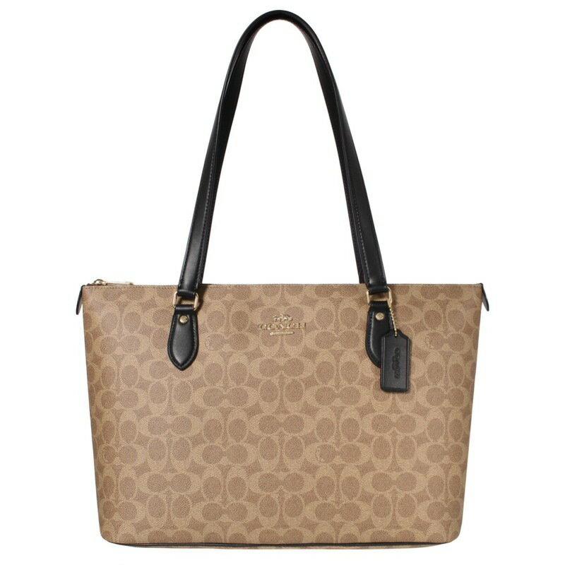■ブランド名：COACH OUTLET ■オリジナル品番：CW381 IMQRX ■カラー：タン/ブラック ■サイズ：(約)縦25cm 横40cm マチ13.5cm 持ち手長さ(約)66cm 持ち手立ち上がり(約)27cm ■重量：(約)7...