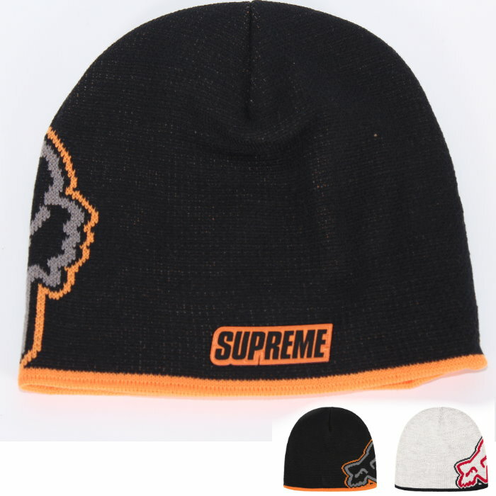 ■ブランド名：Supreme シュプリーム ■カラー： ・ブラック ・ホワイト ■サイズ： フリー（平置き：約 横(下部）24×縦23cm ■素材：アクリル100% ■仕様： ・Supreme / Fox Racingコラボ限定 ・サイドに...