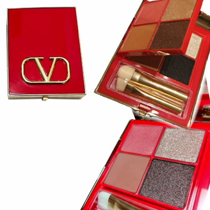 8色は質感が5種類。上段はサテン、マット、シマーな質感の4色。下段は仕込み用のベース2色と、仕上げ用のトップシマー2色をセット。アイホールに適した毛足の長いフラットなブラシと、先が斜めにカットされラインを引くことができるブラシがセット 01...