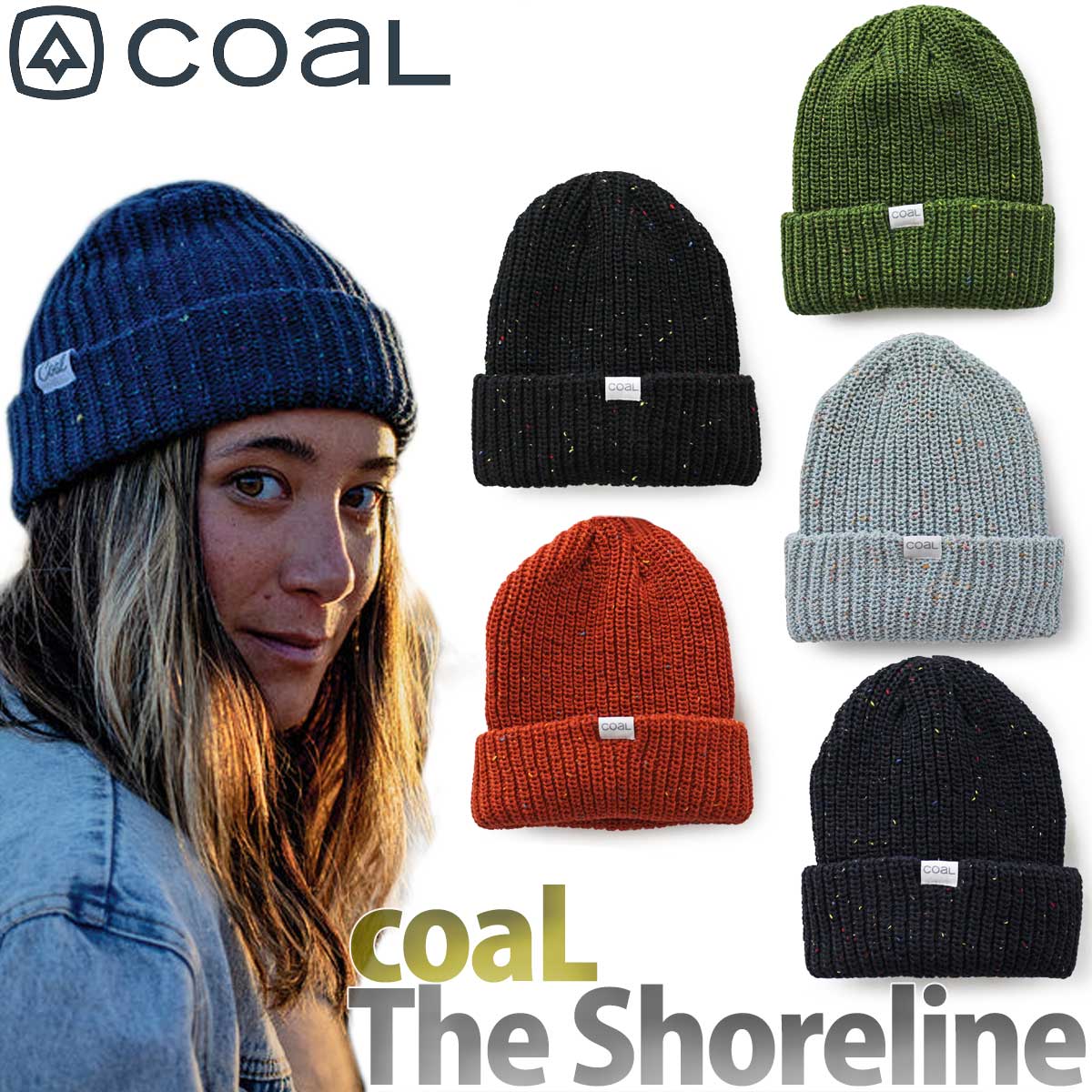 ■ブランド Coal Headwear コール ヘッドウェア ■商品名 The Shoreline Speckle Knit Beanie Med ショアライン スペックルニット ビーニー ミドル ■サイズ FREE フリー 平置き ヨコ2...