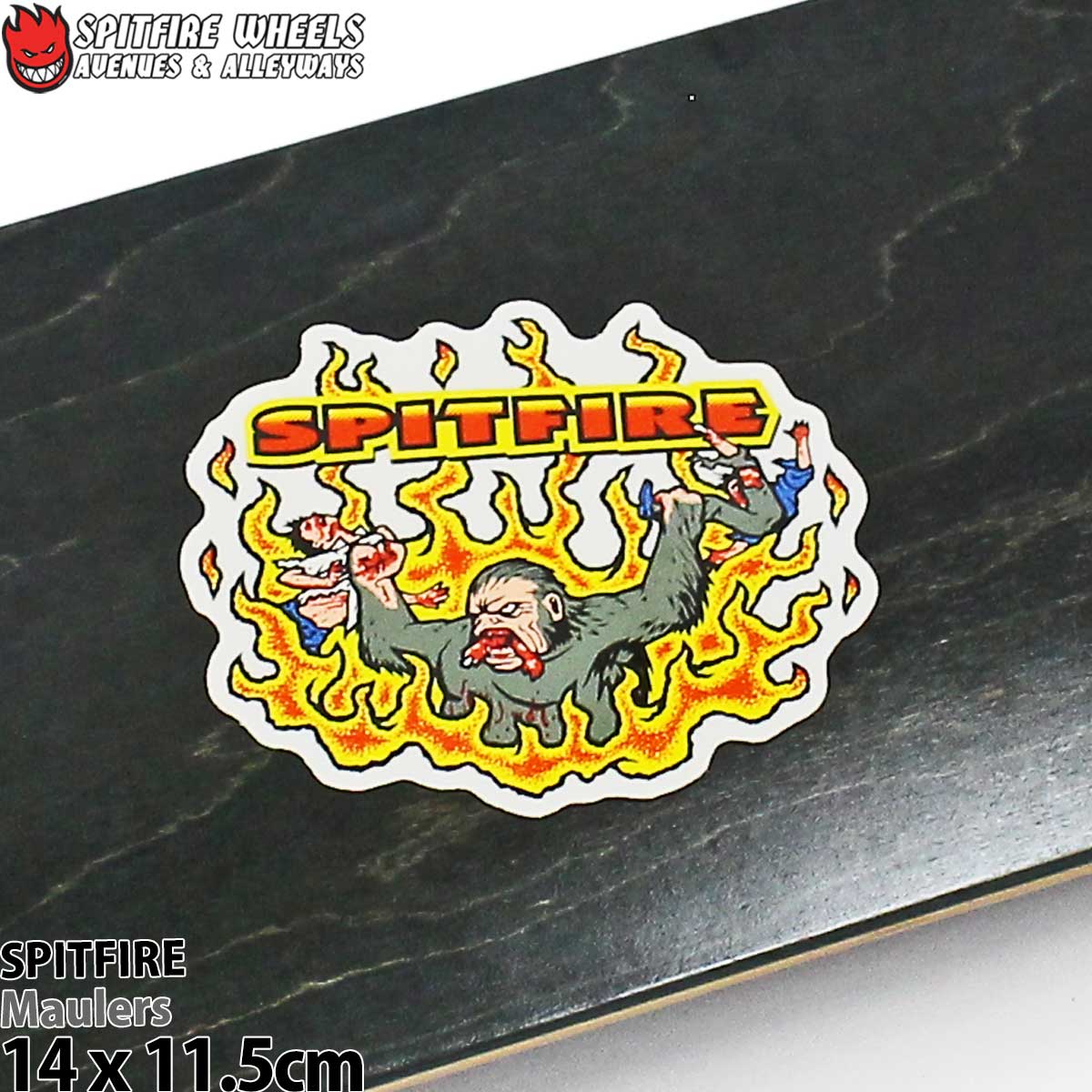 ■商品コード stk0004 ■ブランド Spitfire スピットファイア ■商品名 Maulers Sticker モーラーズ ステッカー ■カラー マルチ/クリア ■サイズ 14x11.5cm ■特徴 ・約14x11.5センチのミドル...
