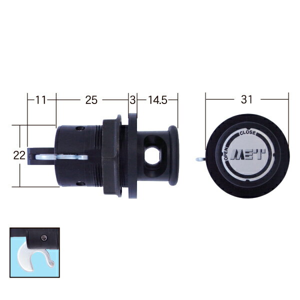 【商品説明】田島メタルワークの交換用ポスト錠です。南京錠を使用してロックするタイプとなります。【商品詳細】サイズ：画像をご参照ください