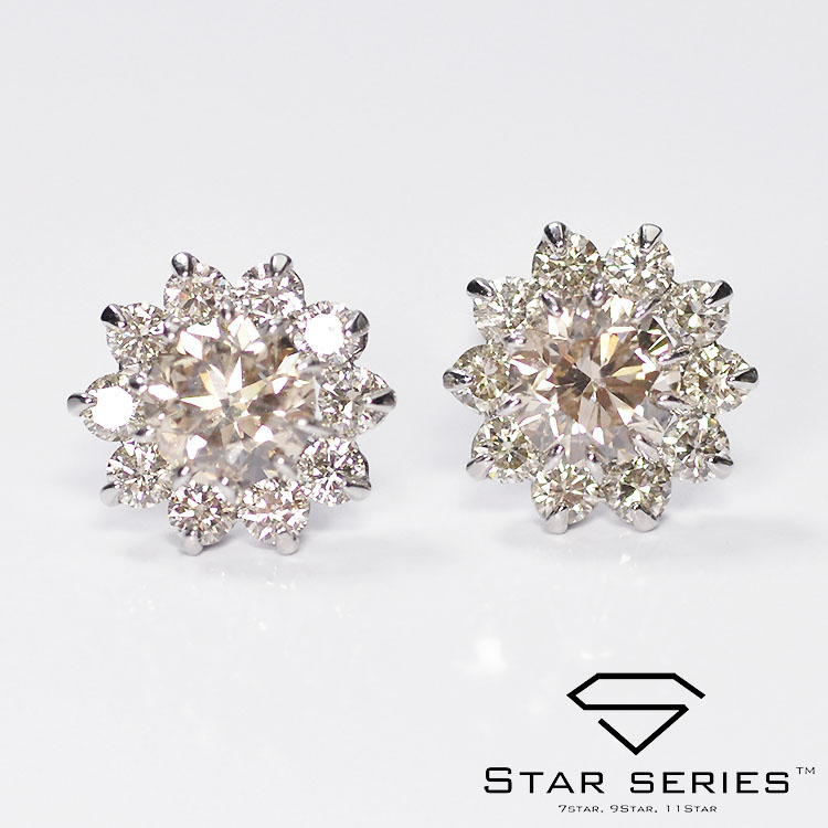 ■素材：Pt900・ダイヤモンド1.2ct（0.6ct×2） ■サイズ：約8.7mm×8.7mm ■ポストとの長さ：約10mm ■納期：即納または受注生産（約2～3週間） ■付属品：高級ジュエリーケース・品質保証書付 【店舗紹介】 天然のダ...