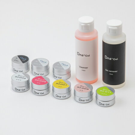 Dna Gel ディーナジェル ■□■□■□■□■□■□■□■□ JNAジェルネイル技能検定「中級」「上級」に必要なDnaGel商品が含まれたセットです。 【DnaGelスーパーフィットベース】 適度なセルフレベリングで、フォルム形成まで行...