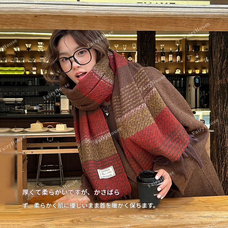 上質な肌触りを求める貴方へ。さらにチェック柄も新登場！#とろ〜りとろけるような肌ざわり肌へのストレスを感じさせない、こだわりの肌触り。#チクチクしないストールできました。生地のなめらかさが魅力。防寒にはもちろん、アクセントにも使える優秀アイ...