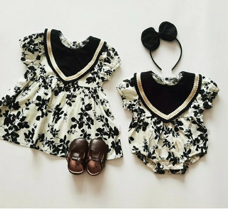 商品名 姉妹とお揃いで着られるかわいい服です。出産祝いやちょっとしたプレゼントにおすすめです。部屋着でもお出かけ着でも大活躍！ハーフバースデー、お披露目の日、結婚式、お誕生日会、写真撮影、七五三など晴れの日にも大活躍できます。【注意事項】●...