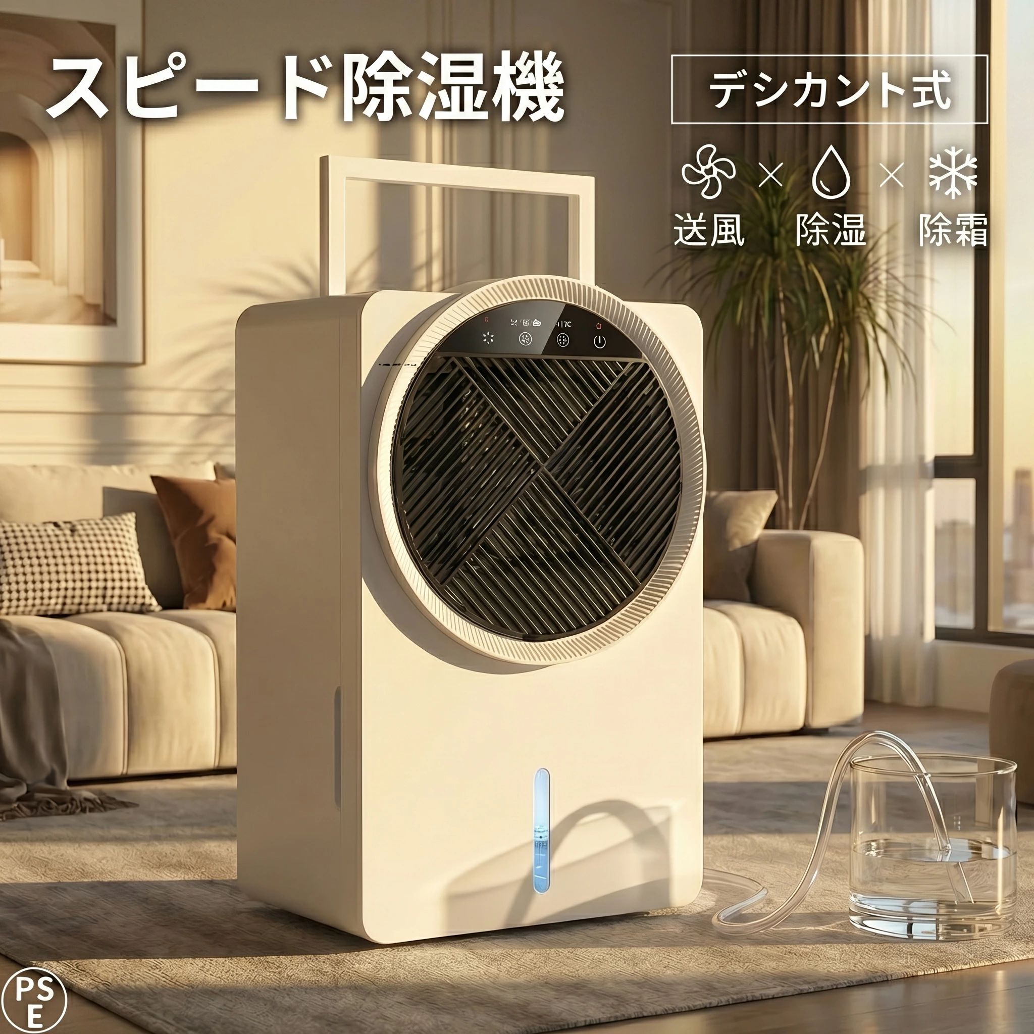 商品情報目で見える除湿パワー特許取得 デシカント式回転除湿機、業界トップクラスの1日8L除湿能力実現、? 500mlペットボトル16本分 | ? 浴室の湯気6回分 | ? 梅雨の押し入れ湿気1日分。梅雨時でも「布団がふかふか」「タンスの服が...