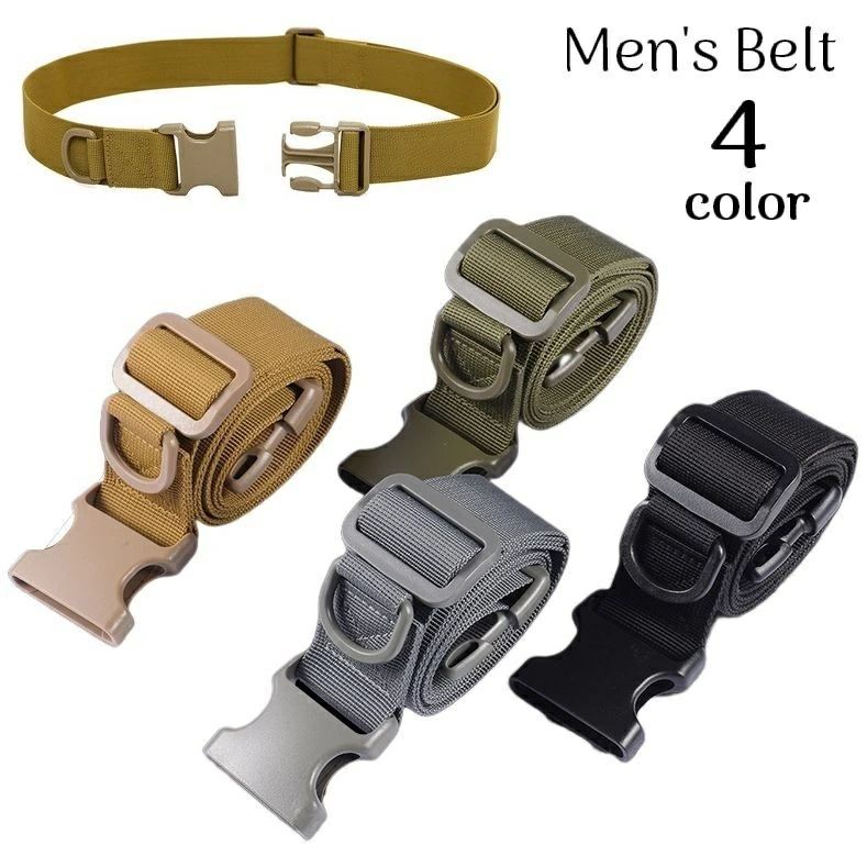 シンプルなデザインの作業用ベルトです。ワンタッチバックルで簡単装着♪Dカン付きで小物類を引っ掛けておくこともできます。アウトドア・登山・仕事現場などで大活躍◎ 【サイズについて】画像をご参照ください。 【カラーについて】生産ロットにより柄の...