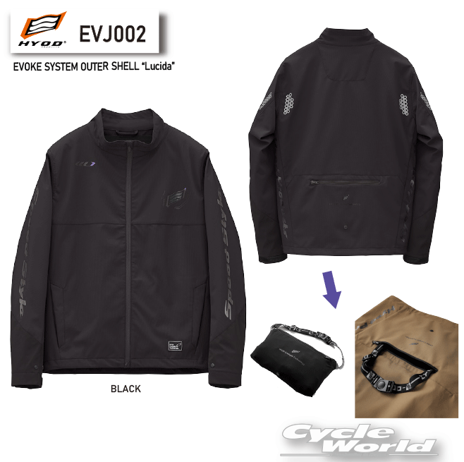 ◆EVJ002　EVOKE SYSTEM OUTER SHELL “Lucida”◆ EVOKEのアウターシェルはミドルインナーとの重ね着がおすすめです。ミドルインナーはアウターシェルとの重ね着を前提としたパターンを採用していますので、かさ...