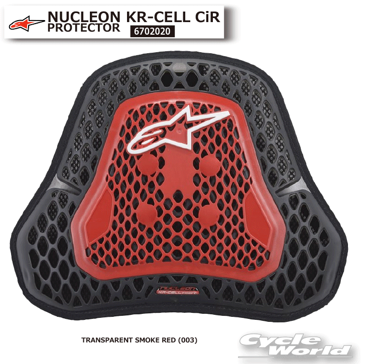 ◆NUCLEON KR-CELL CiR PROTECTOR《6702020》◆高性能ポリメリック素材を使用した二層チェストシェルプレートは、通気性と快適性を確保しながら、レースにてライダーを保護するように設計。新開発CELL（セル）テクノ...