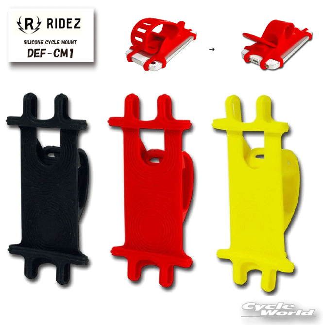 ◆DEF SILICONE CYCLE MOUNT DEF-CM1◆DEFブランドから様々なシーンに対応するスマホマウントが発売されます。自転車、バイクだけでなく車の中、ベビーカー、アウトドアなど様々なシーンで活躍してくれます。シリコン素材...
