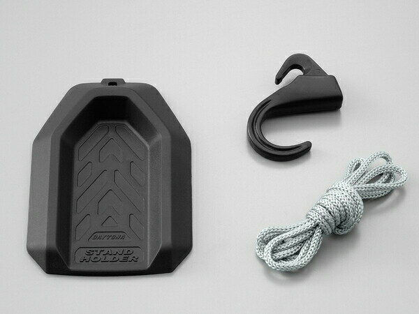 ●駐車場の悩みをスッキリ！●駐輪場、ガレージの床を保護●焼けたアスファルト、砂場、ぬかるみ等さまざまなシチュエーションでの沈み込みを防止。●紐＆フック付きなので、外し忘れを防止します。●材質　PP　●紐の長さ1.5M　●フックはΦ23まで対...