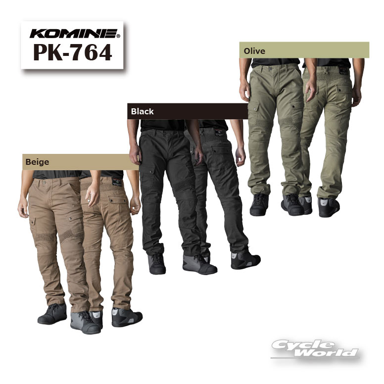 ◆PK-764 エニグマG2カーゴパンツ◆ストレッチコットンを使用した、風合いの良いコットンカーゴパンツ。膝には自然なフィット感と高い衝撃吸収性を備えたENIGMA G2ソフトプロテクター(CE規格レベル2認証取得)、腰横にはEVAパッドを...