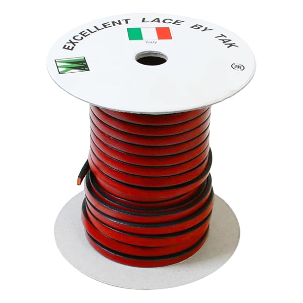 イタリア製本革コード 5mm幅 10m巻 赤 YC5-10M-28ブランド色レッドモデルYC5-10M-28商品説明【商品概要】サイズ/巾5mm×10m巻厚み/約2mm素材/牛革コバ処理あり【商品説明】【商品詳細】商品種別：レザークラフト用...