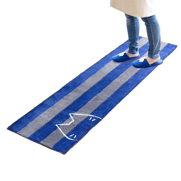 うちねこ キッチンマット 約45×180cm (ブルー)ブランド色ブルーモデル4548622986365商品説明【商品概要】サイズ約45cm×180cm(マットの高さ 約15mm)素材:アクリル100%裏面滑り止め加工生産国:中国飛び乗った...