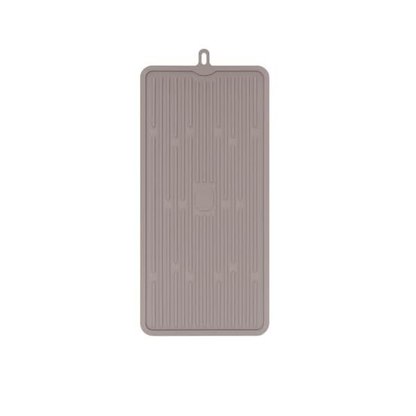 水切りマット シリコン製 吊り下げ可能 [シンクに敷いてお皿の割れ防止にも] 清潔 速乾 すべり止め 鍋敷き 耐熱 洗える シリコンマット 食器乾燥 (60×30cm グレージュ)ブランド色グレージュモデルDM-SL-L-WG商品説明【商品...