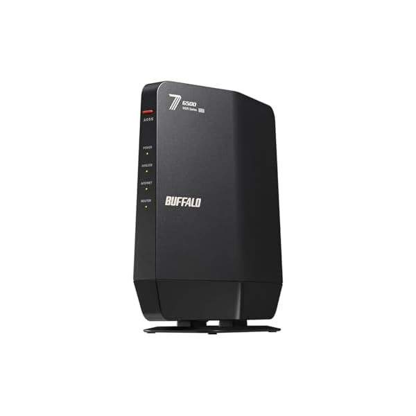 BUFFALO Wi-Fi 7(11be)対応デュアルバンドWi-Fiルーター 5764+688Mbps AirStation WSR6500BE6P-BK [ブラック]ブランド色モデル商品説明【商品概要】AirStation WSR650...