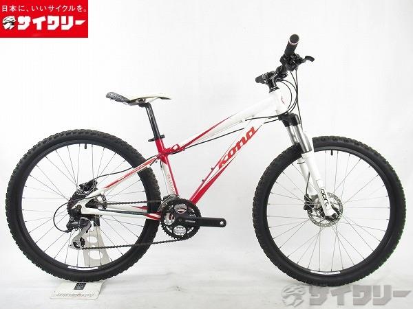 製品情報カテゴリ完成車 MTB コンフォート メーカーコナ年式2011色ホワイト/レッド状態ランクD(年式相応のキズあり)送料サイズ大型サイズトップチューブ長：540mm（芯芯）シートチューブ長：360mm（BBセンター〜シートクランプ上面...