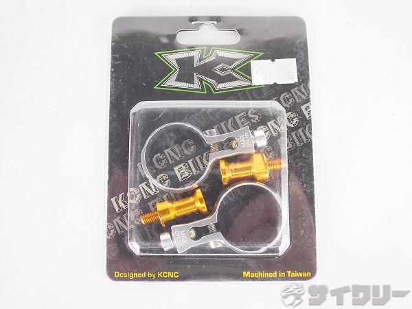 製品情報カテゴリ用品類 ボトルケージ メーカーKCNC年式-色状態ランクA(未使用品)送料サイズ小型サイズ径：27.2mmパーツ色：シルバー状態コメント未使用品です。展示に伴う、小キズ・汚れがございます。画像に写っているもので全てでございま...