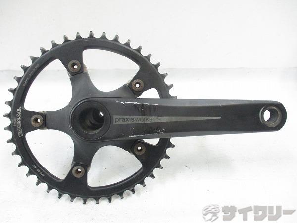 製品情報カテゴリドライブトレイン クランク クランク本体 メーカープラクシスワークス年式-色状態ランクD(年式相応のキズあり)送料サイズ小型サイズクランク長：170mmPCD：110mmチェーンリング：BDSNAILパーツ対応段数：9-12...