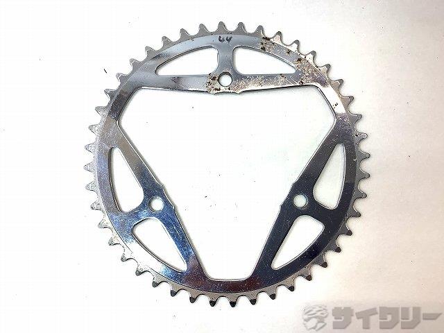 製品情報カテゴリドライブトレイン クランク チェーンリング メーカー不明年式-色状態ランクC(少々キズあり)送料サイズ小型サイズPCD：106パーツ対応段数：5/6s歯数：44Tスパイダーアーム数：3状態コメント中古商品です使用感傷等見受け...