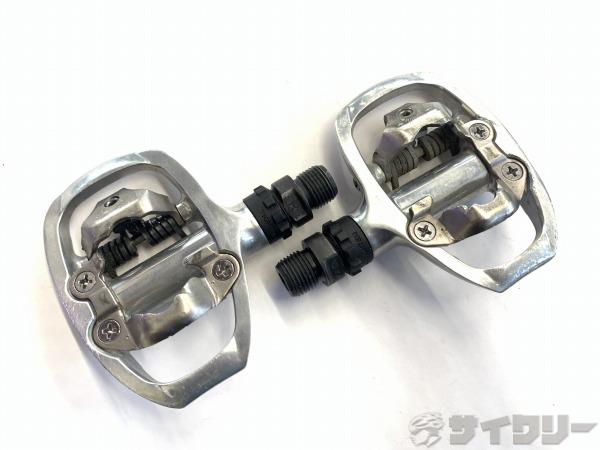 製品情報カテゴリペダル関連 ペダル ビンディングペダル メーカーシマノ年式-色状態ランクD(年式相応のキズあり)送料サイズ小型サイズパーツクリート規格：SPD色：シルバー状態コメント中古商品でございます。使用に伴う傷、汚れ、使用感がございま...