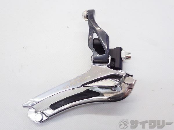 製品情報カテゴリドライブトレイン フロントディレイラー メーカーシマノ年式-色状態ランクC(少々キズあり)送料サイズ小型サイズクランプ径：直付けパーツ対応段数：2s(11s)ケーブルルーティング：下引き状態コメント中古商品でございます。使用...