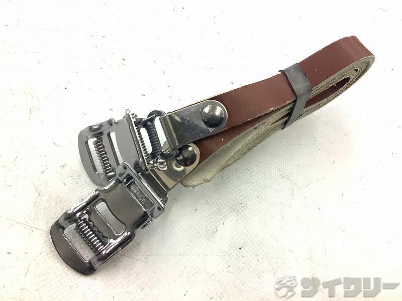 製品情報カテゴリペダル関連 トゥクリップ/トゥストラップ メーカー不明年式-色状態ランクD(年式相応のキズあり)送料サイズ小型サイズパーツ色：ブラウン状態コメント中古商品です。その他