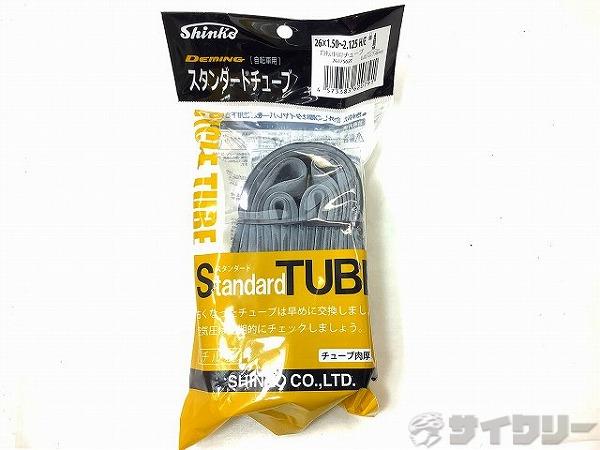製品情報カテゴリホイール関連 チューブ 26インチ 仏式メーカーシンコー年式色状態ランクN(新品)送料サイズ小型サイズパーツサイズ：26 × 1.50 ? 2.125　仏式48mm状態コメント新品商品です。パッケージと画像が異なる場合がござ...