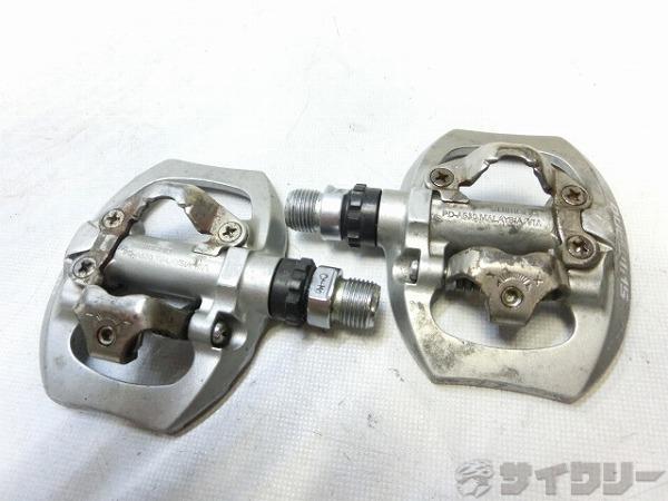 製品情報カテゴリペダル関連 ペダル ビンディングペダル メーカーシマノ年式-色状態ランクD(年式相応のキズあり)送料サイズ小型サイズパーツ色：グレークリート規格：SPD状態コメント中古商品です。すれ、傷、さびがございます。その他SHIMANO