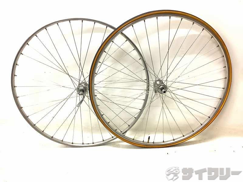 製品情報カテゴリホイール関連 ホイール 700C チューブラーメーカーアラヤ年式-色状態ランクV(ビンテージ)送料サイズ中型サイズ対応タイヤサイズ：700cリムサイズ：622オーバーロックナット寸法：100/120パーツリム：アルミハブ：シ...