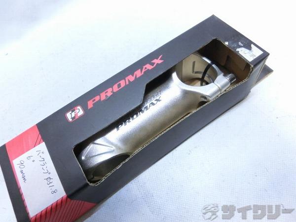 製品情報カテゴリハンドル関連 ステム アヘッド メーカープロマックス年式-色状態ランクA(未使用品)送料サイズ小型サイズステム長：90mmコラム径：OSクランプ径：31.8mm角度：6°パーツ色：シルバー状態コメント未使用品です。保管状態に...