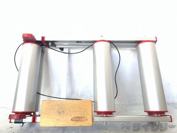 製品情報カテゴリ用品類 トレーナー/ローラー台 トレーナー/ローラー台 メーカーミノウラ年式-色状態ランクC(少々キズあり)送料サイズ中型サイズ対応ホイールサイズ：950-1080mmパーツ負荷調整：なし通信機能：なし状態コメント中古商品で...